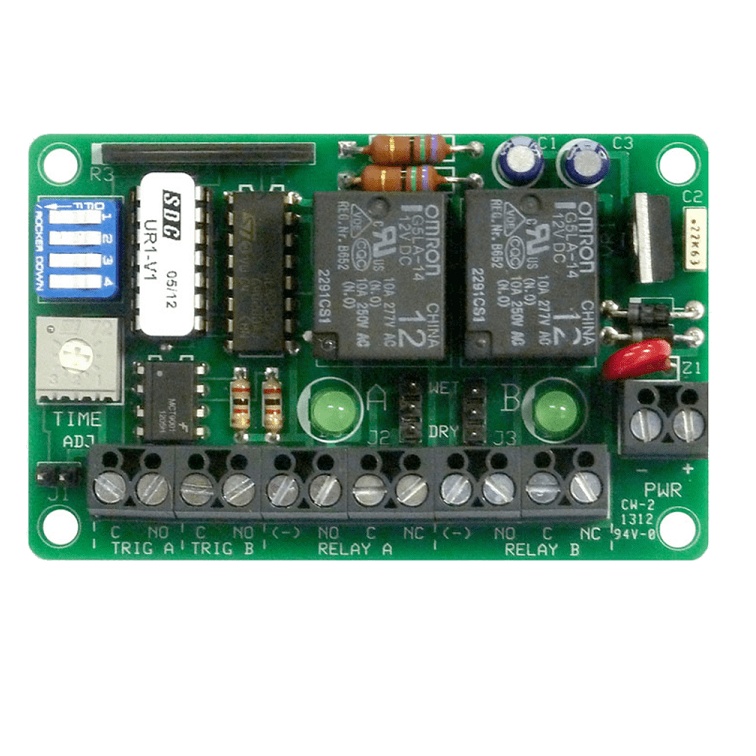 SDC, UR-1 Universal Controller Input/Output Board, Two Relays: maglocks
